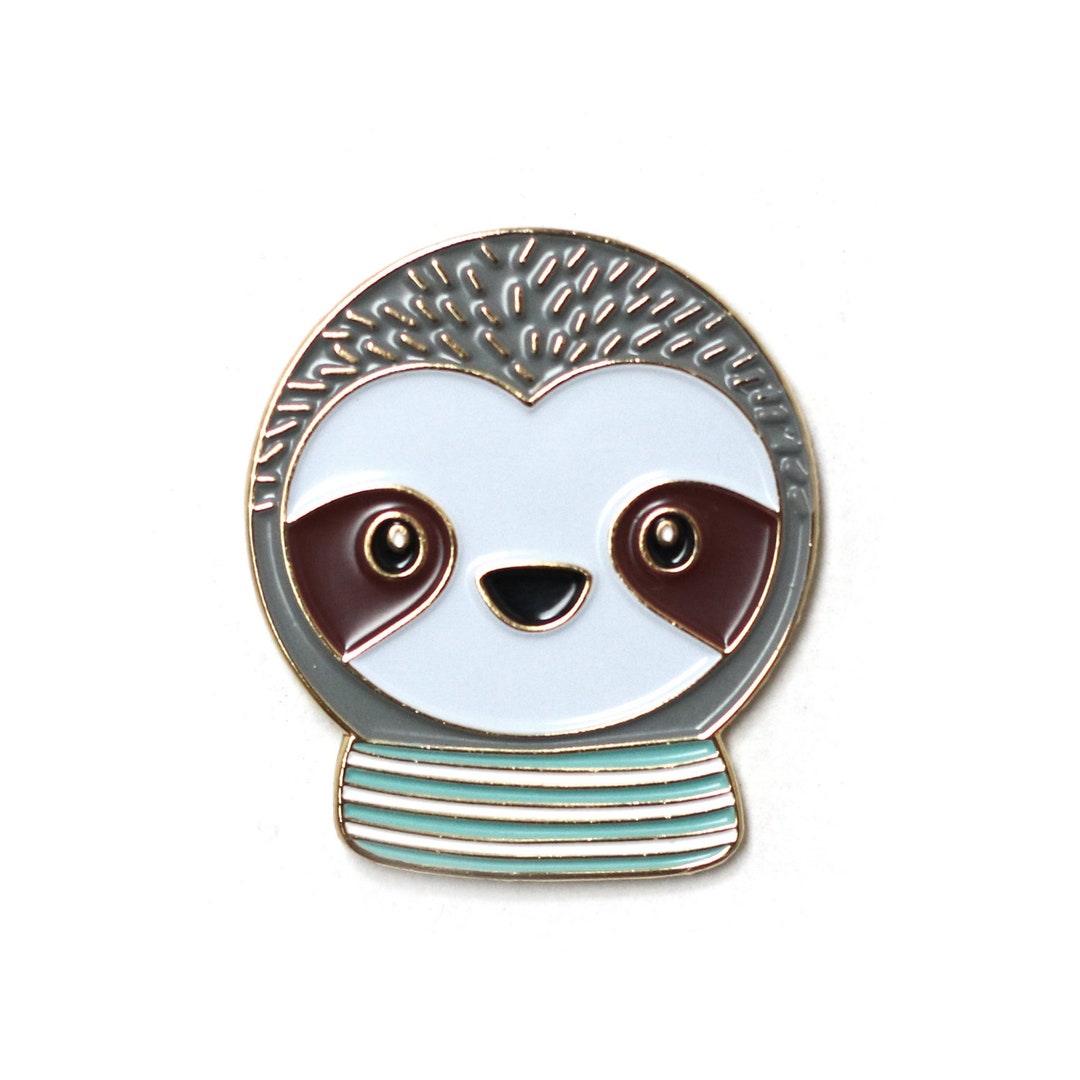 Simon Sloth, Enamel Pin - Etsy