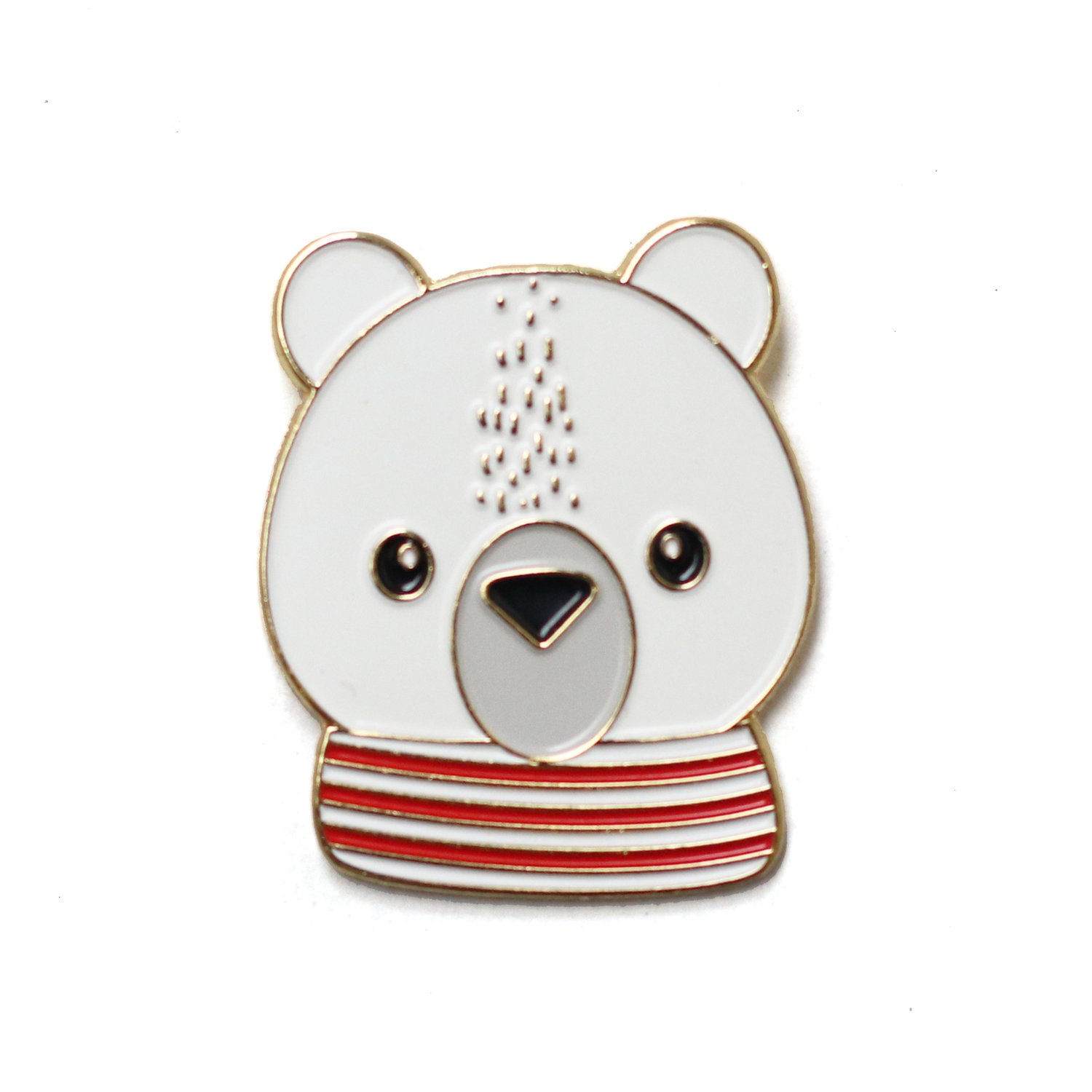 Paco Polar Bear Enamel Pin - Etsy