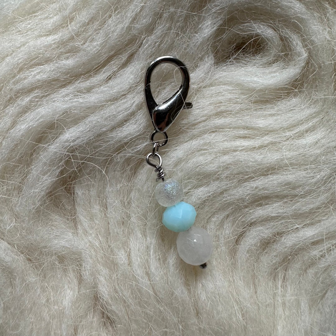 Blue Beaded Progress Keeper in Silver - Etsy