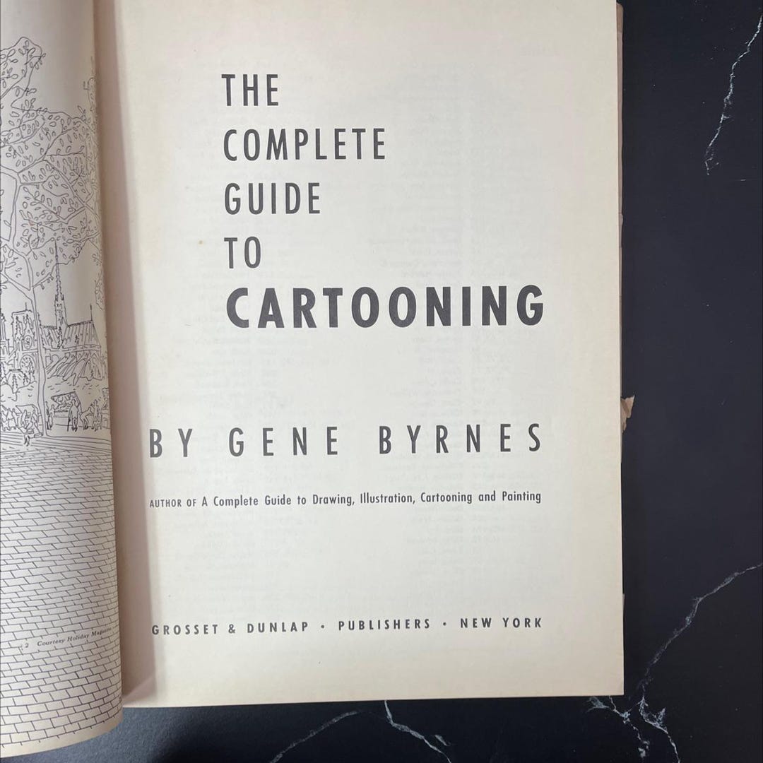 The Complete Guide to Cartooning Book, by Gene Byrnes, 1950 Hardcover ...