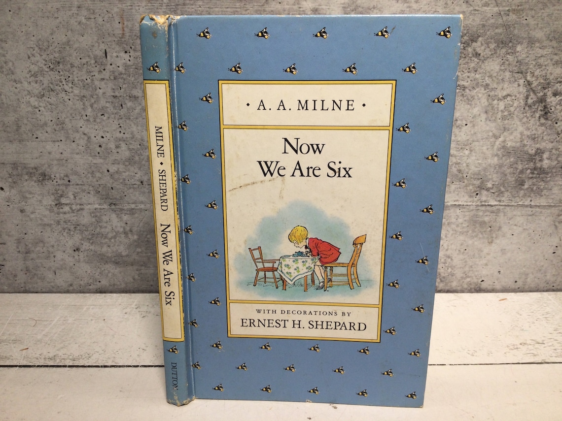Rare Book Now We Are Six A.A. Milne 1955 Vintage - Etsy
