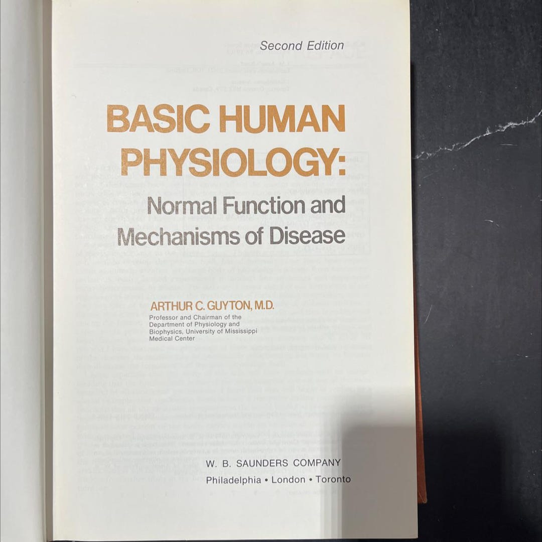 Basic Human Physiology: Normal Function and Mechanisms of Disease Book ...