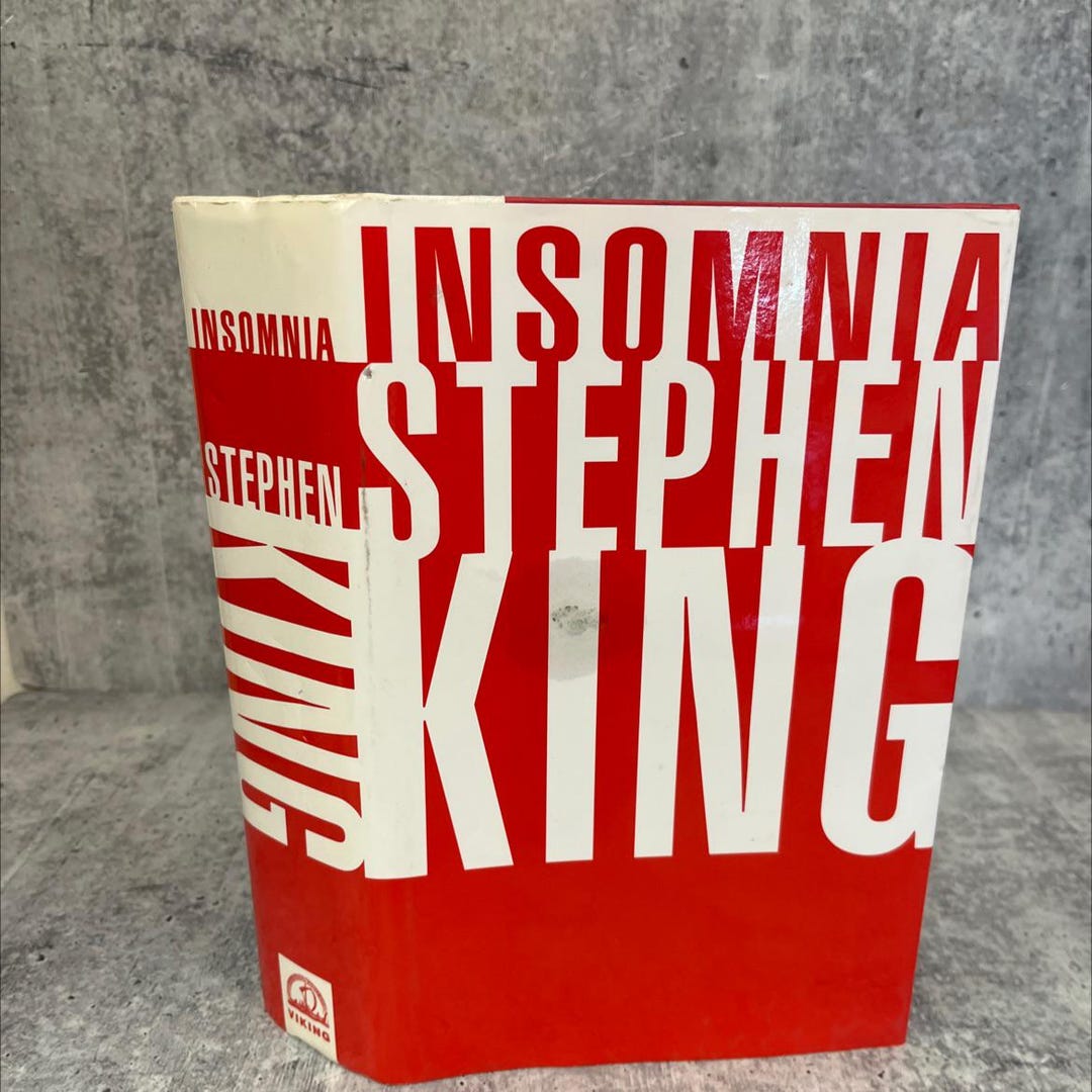 Insomnia Book, by Stephen King, 1994 Hardcover, First Edition 5R7S_29 ...