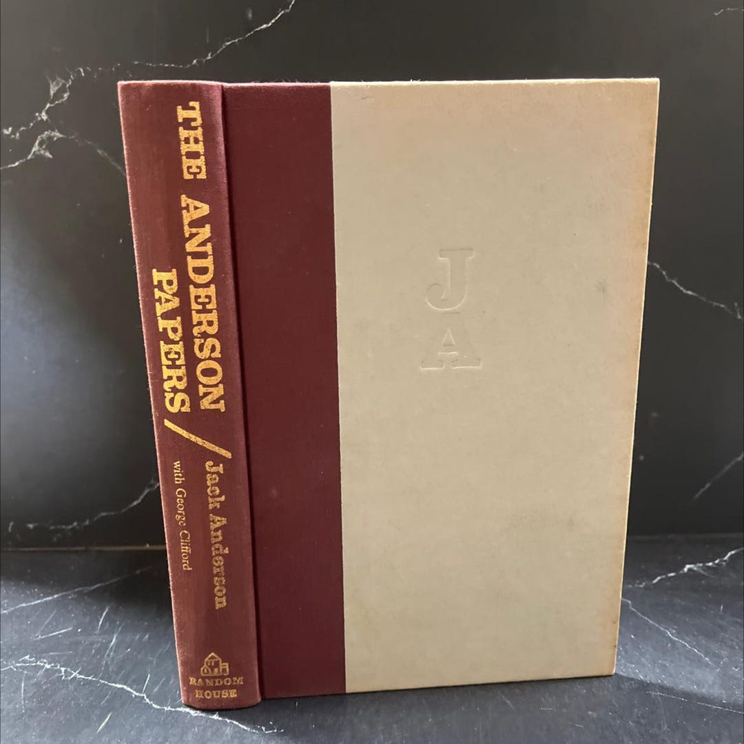 The Random House New York Anderson Papers Book, by Jack Anderson, 1973 ...