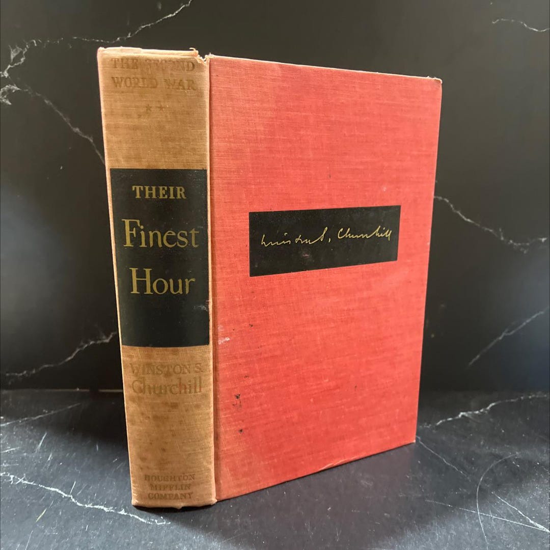 The Second World War Their Finest Hour Book, by Winston S. Churchill, 1949 Hardcover RARE-R63-B8 ...