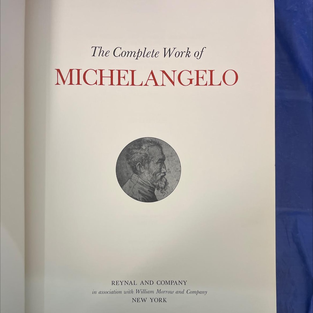 The Complete Work of Michelangelo Book, by Michelangelo, 2023 Hardcover ...