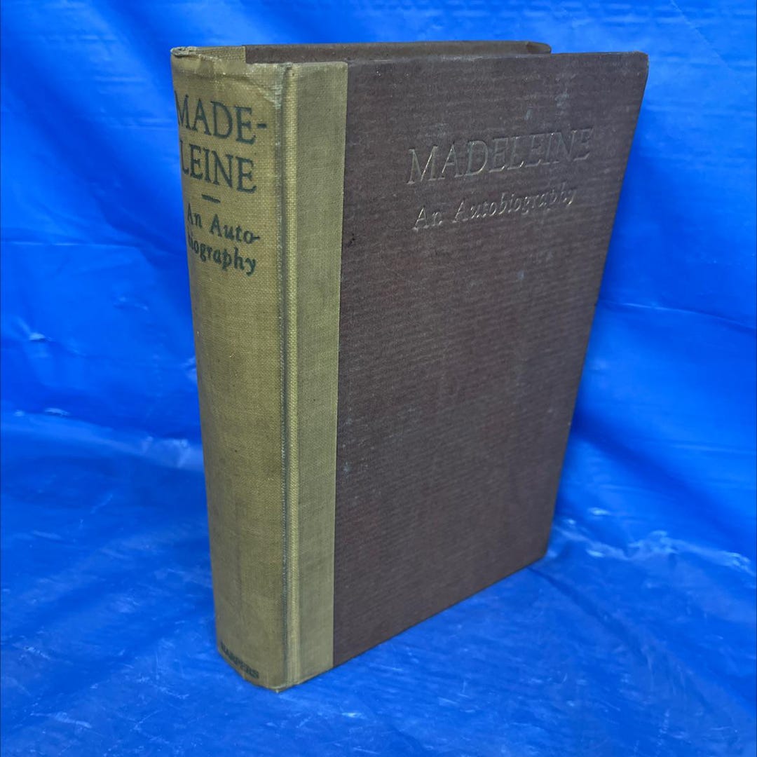 Madeleine an Autobiography, 1919 First Edition Book 4r4s121 - Etsy