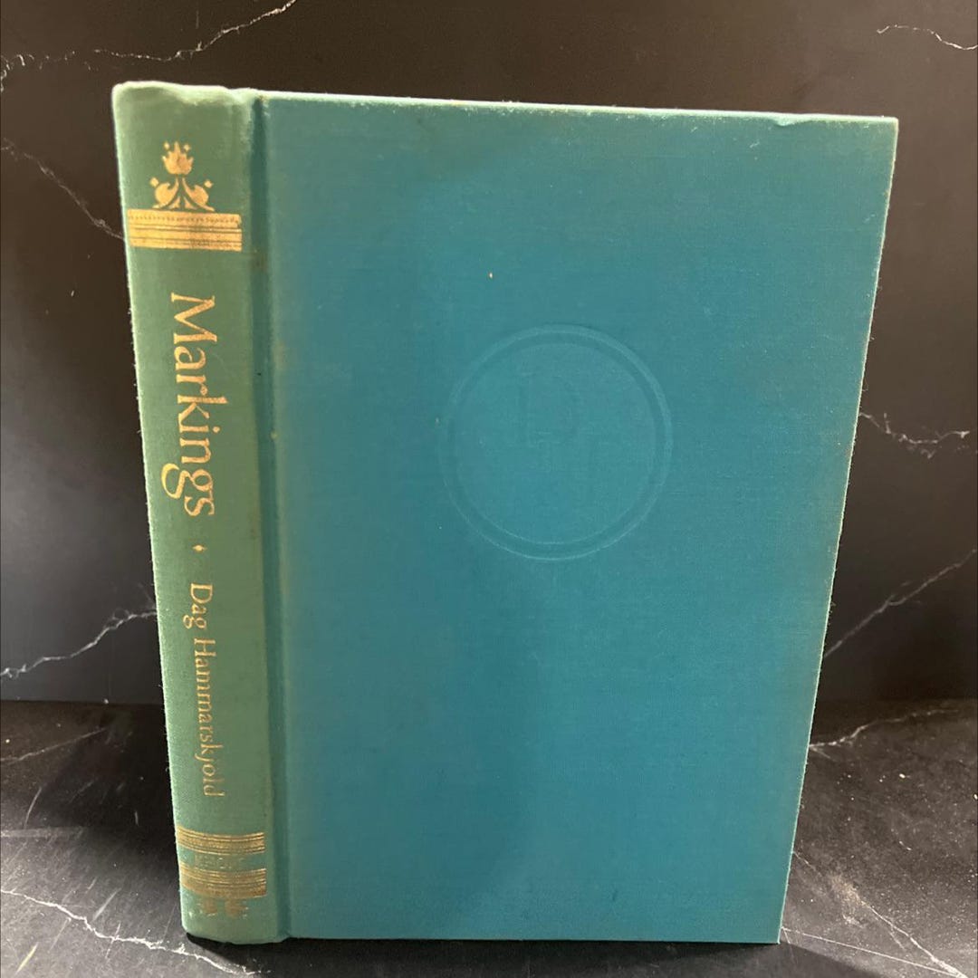 Markings Book, by Dag Hammarskjöld, 1965 Hardcover RARE-R65-B8-B_136 - Etsy