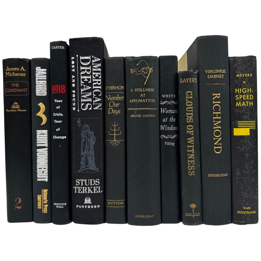 Vintage Black Books by the Foot - Bulk - Etsy