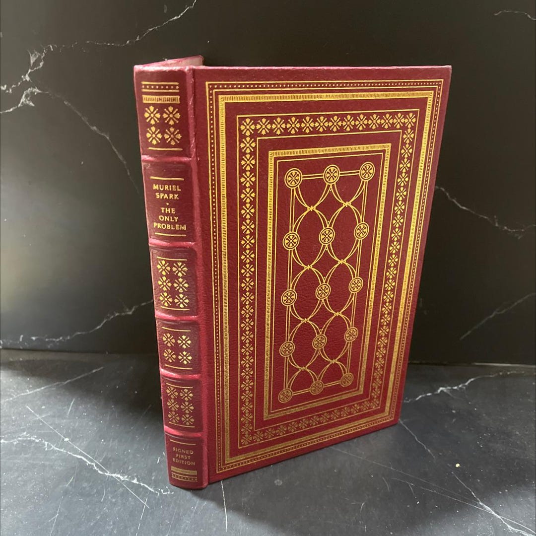 SIGNED the Only Problem Book, by Muriel Spark, 1984 Leather, First ...