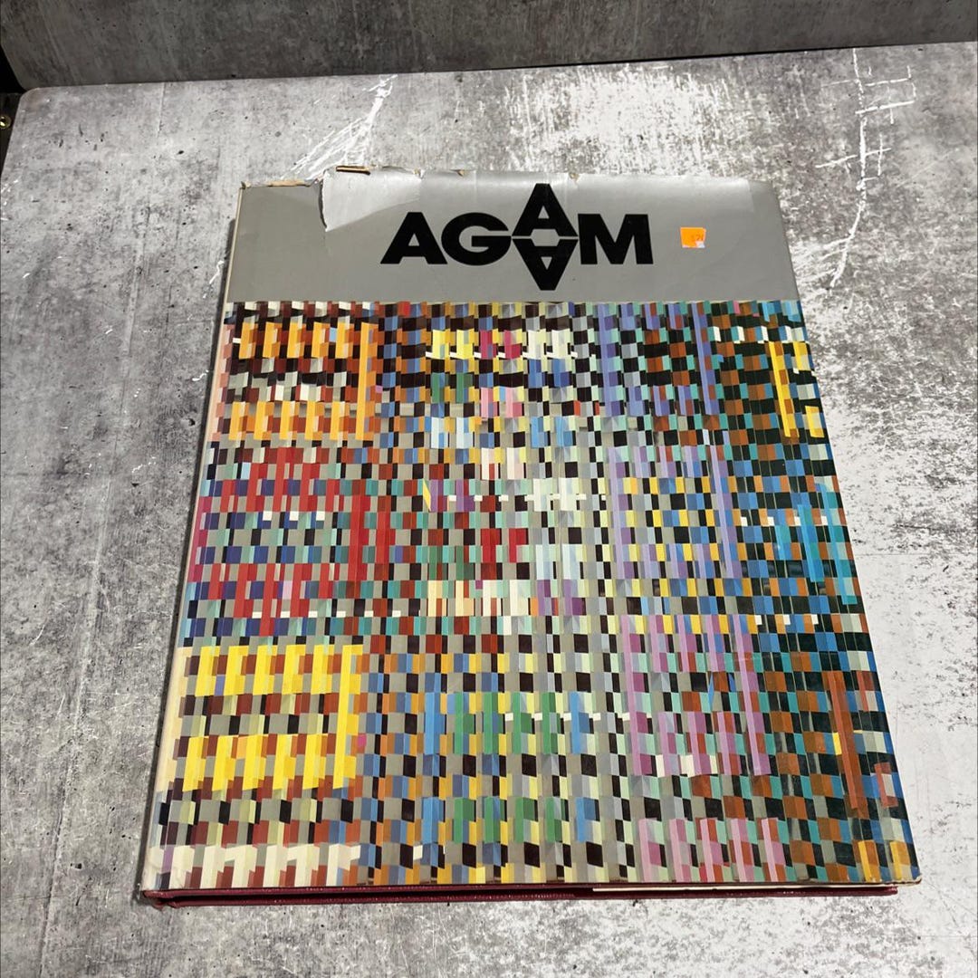 Homage to Yaacov Agam Book, by Unknown, 1980 Hardcover RARE-R69-B8-A ...