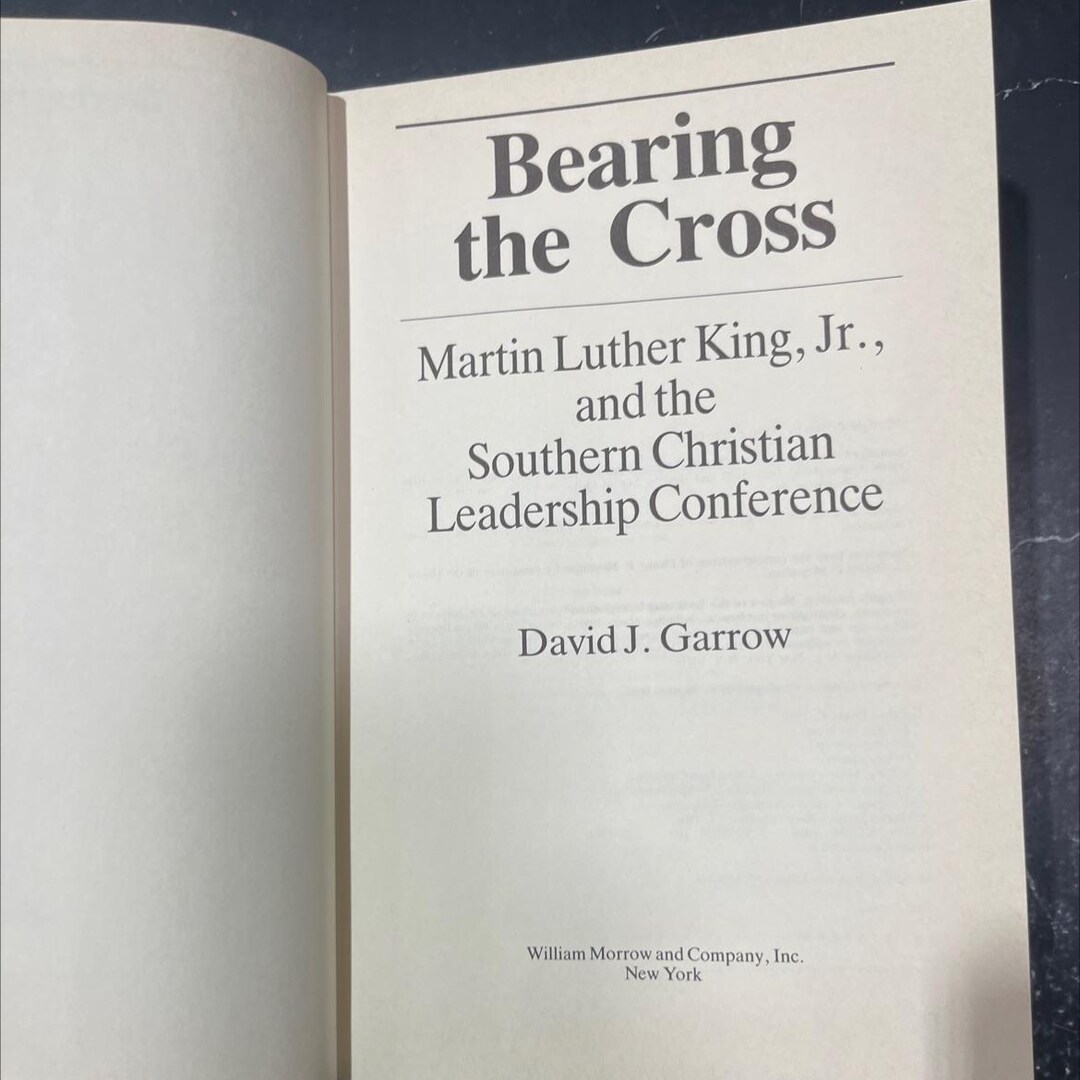 Bearing the Cross Martin Luther King Jr and the Southern Christian ...