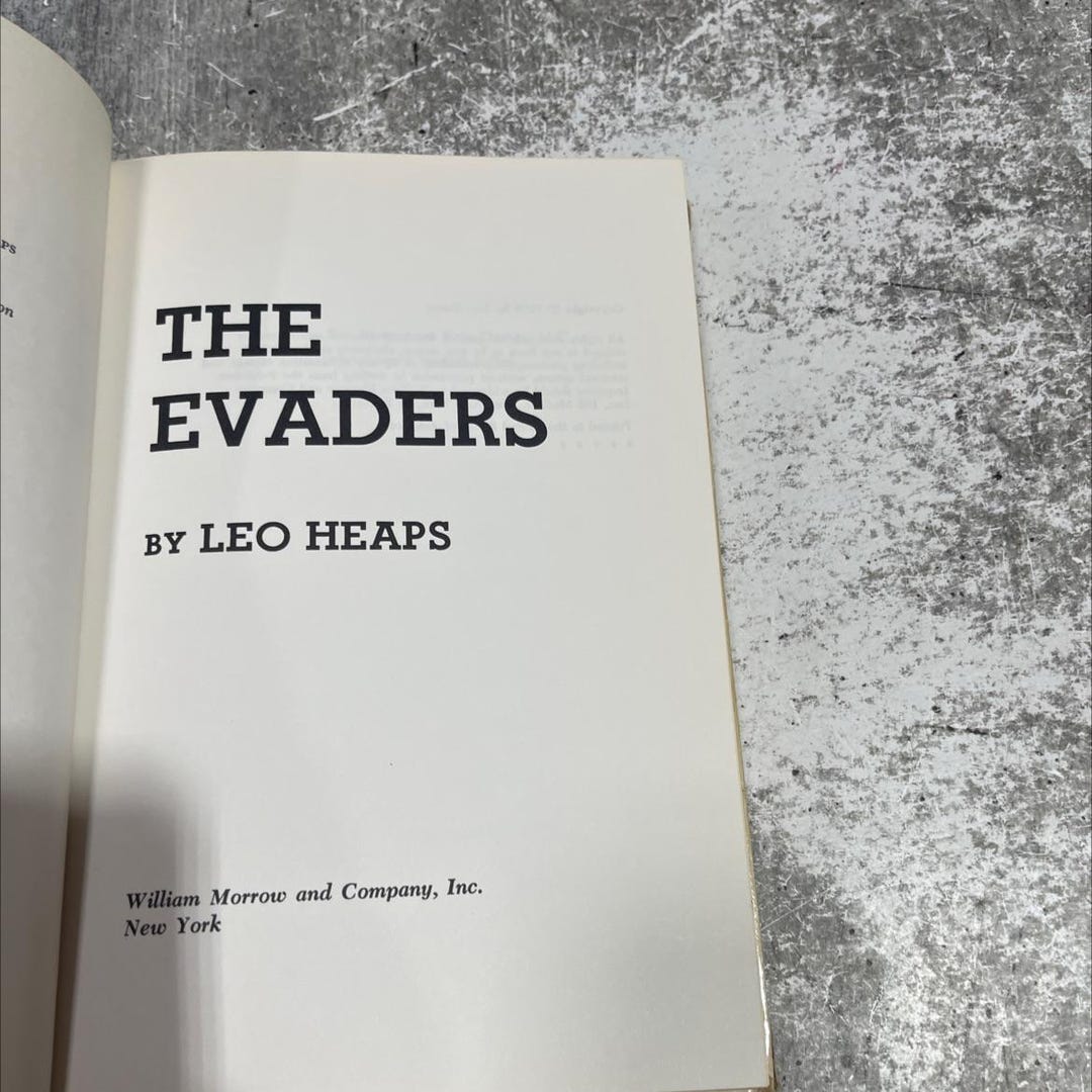 Ps on the Evaders Book, by Leo Heaps, 1976 Hardcover RARE-R62-B7-B_24 ...