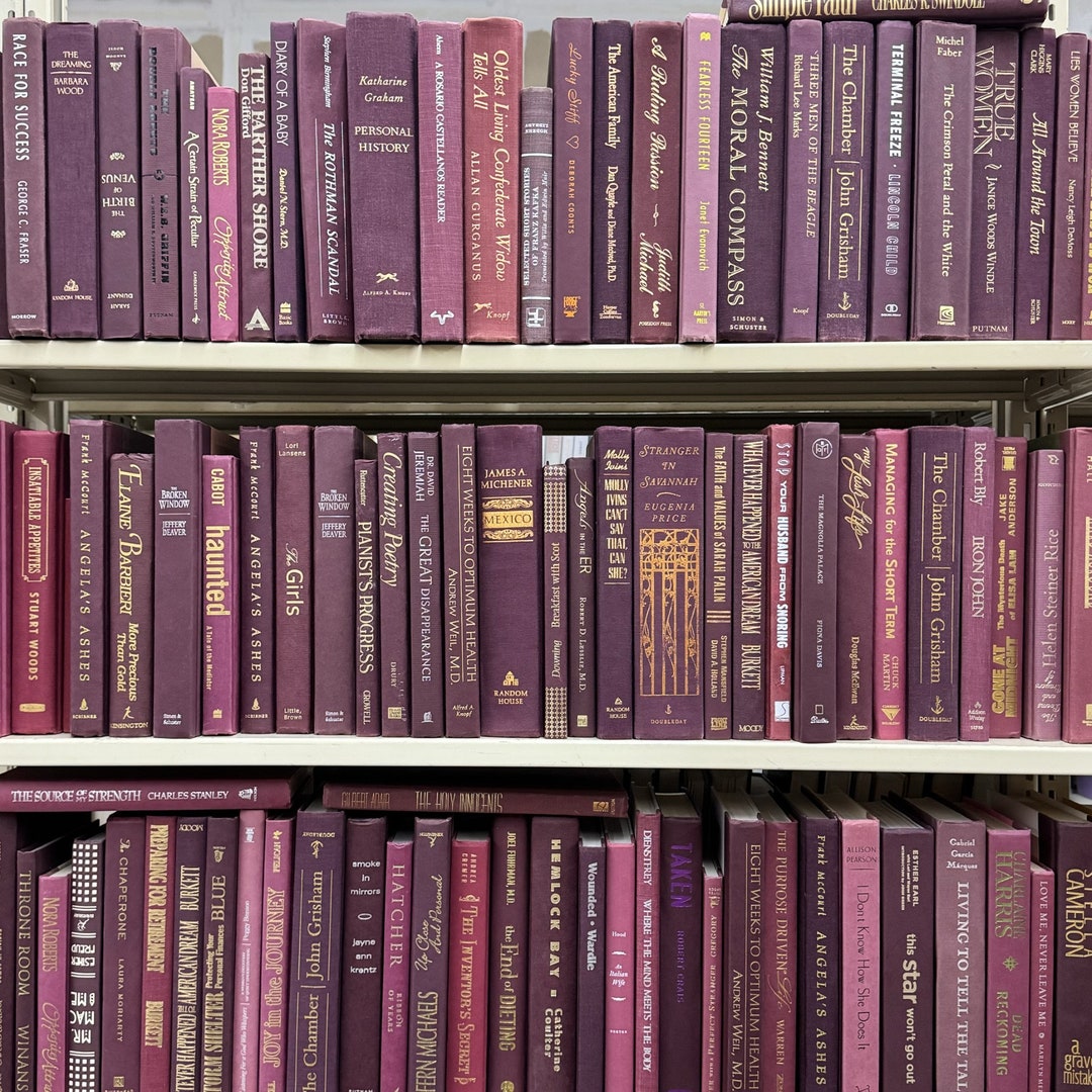 Burgundy Books - Etsy