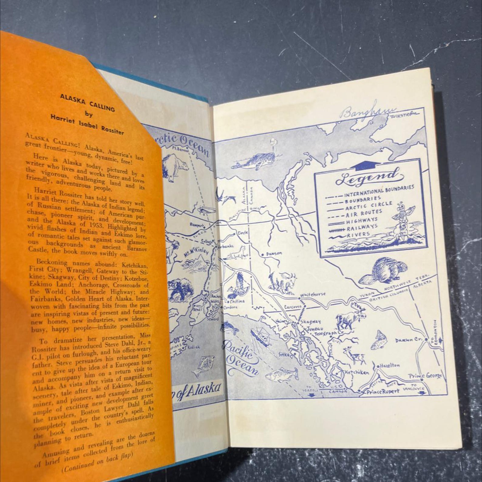 Alaska Calling a Laugh on Every Page Book, by Harriet Rossiter, 1954 ...
