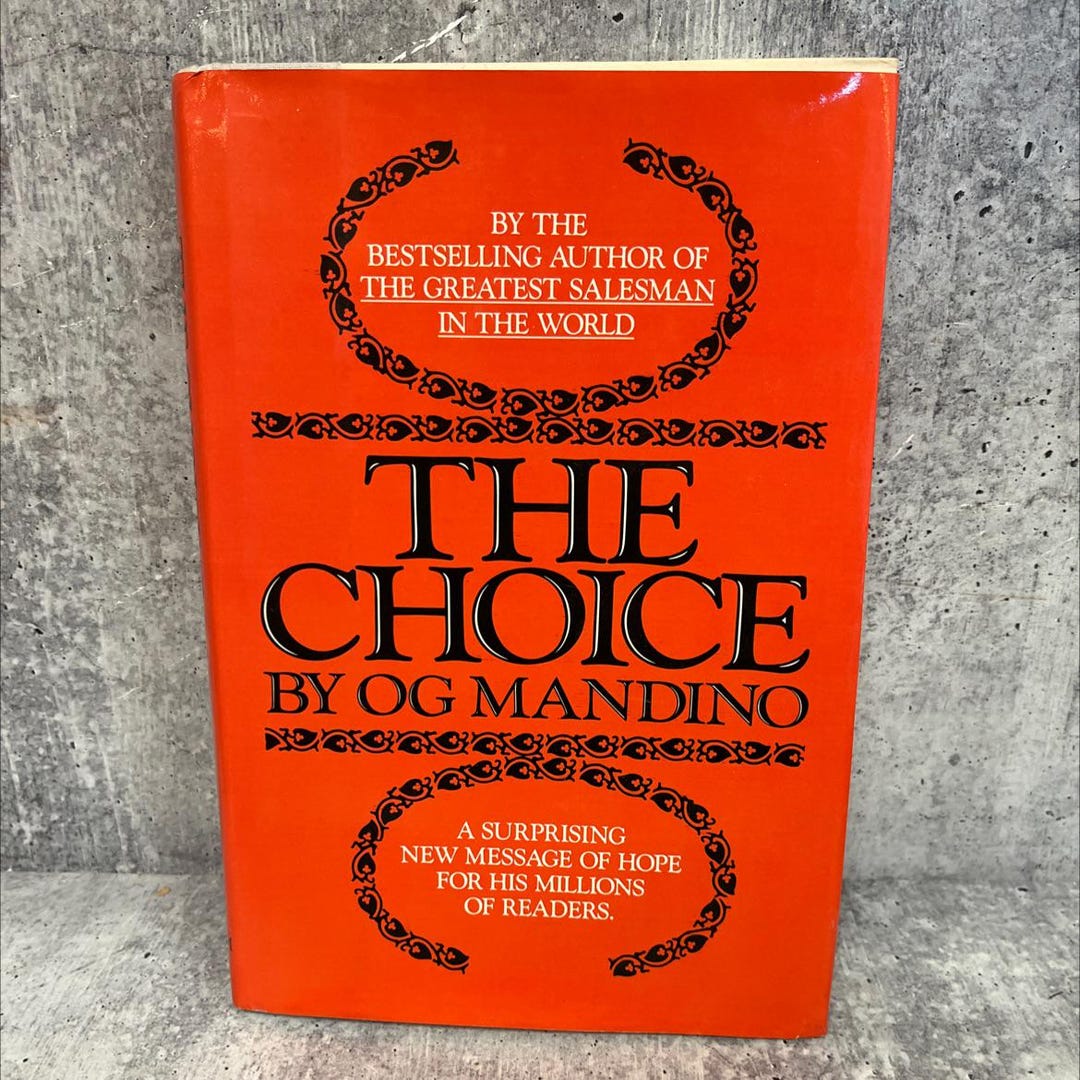 The Choice Book, by Og Mandino, 1984 Hardcover, First Edition 5R5S_5 - Etsy