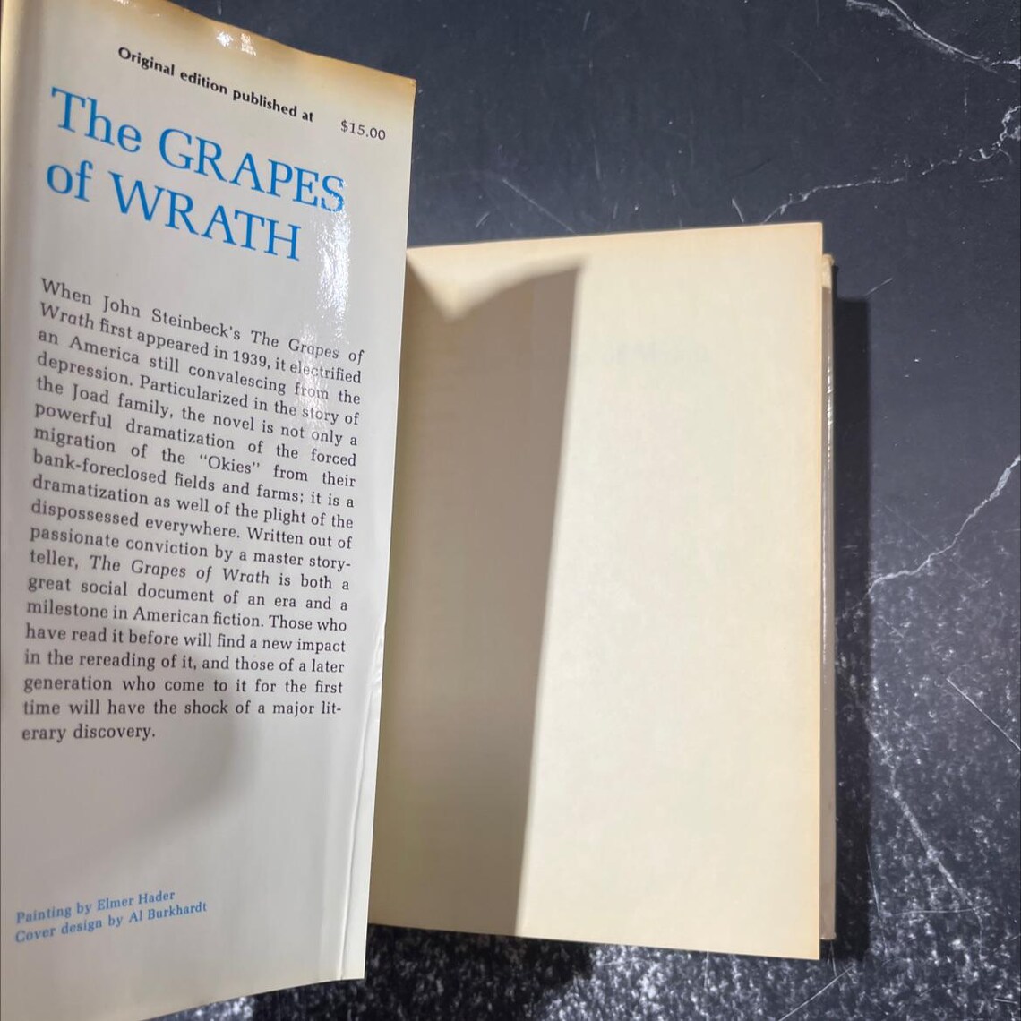 The Grapes of Wrath Book, by John Steinbeck, 1967 Hardcover RARE-R69-B8 ...