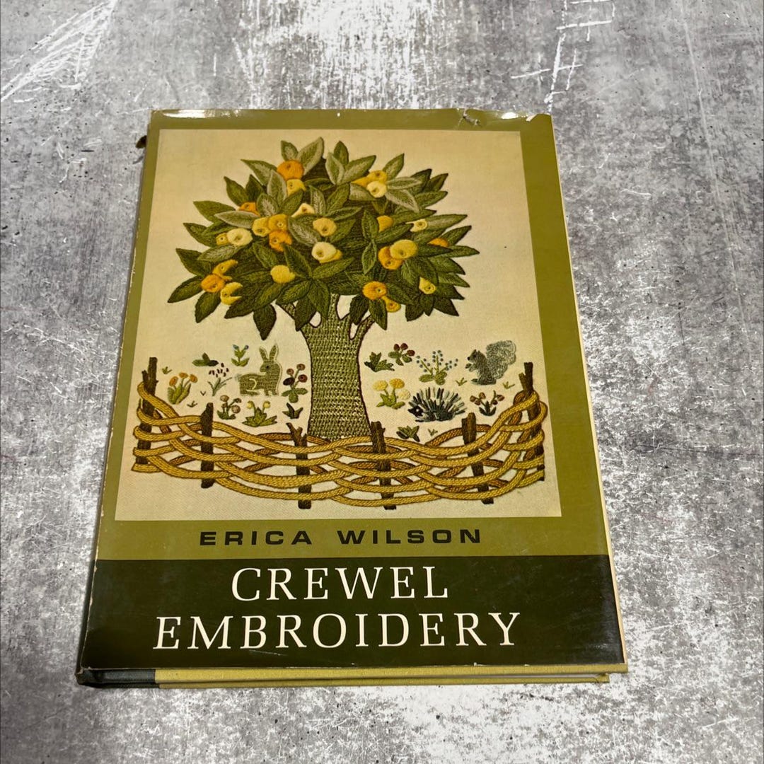 Erica Wilson Krewel Embroidery Illustrated Book, by Erica Wilson Kagan ...