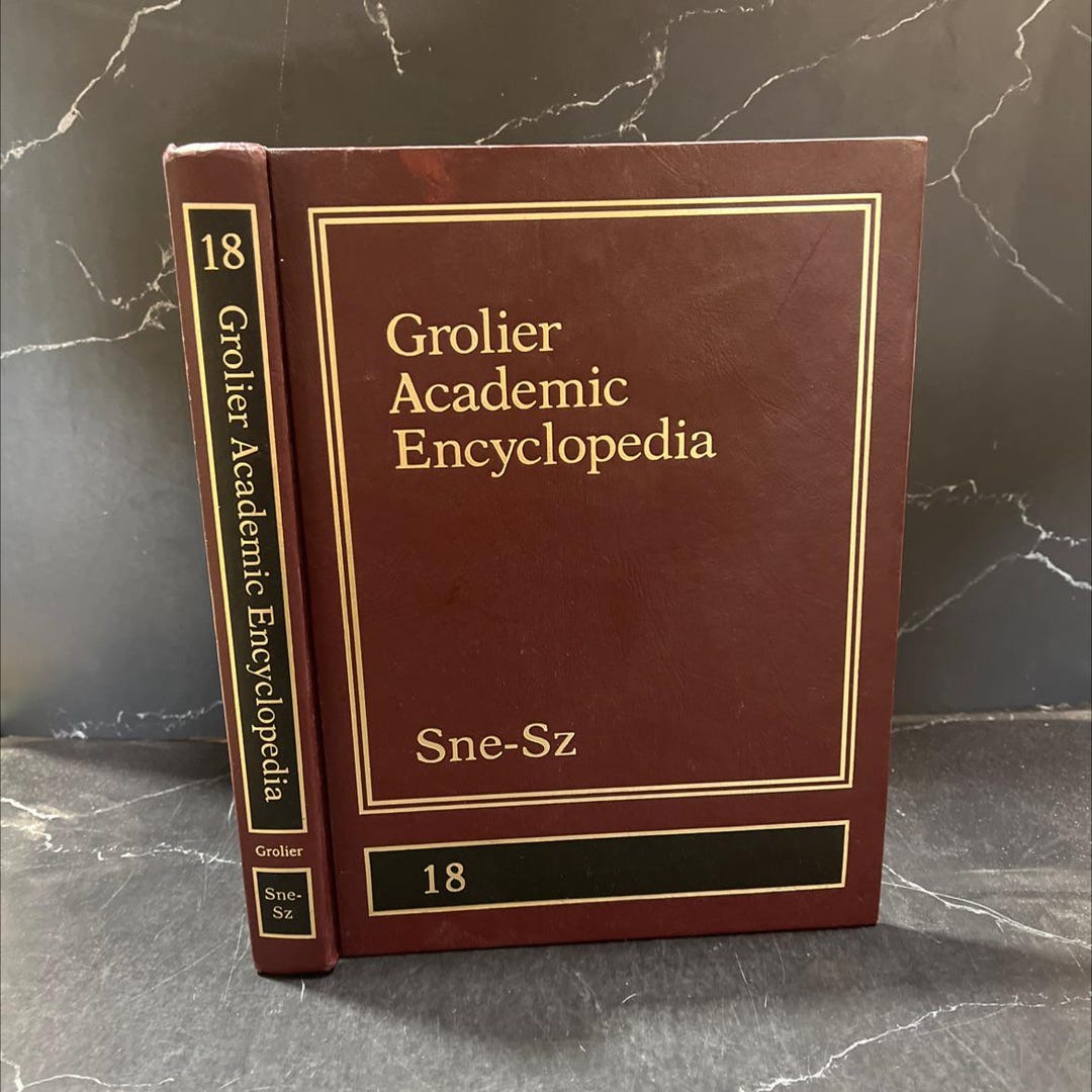 Grolier Academic Encyclopedia Book, by Unknown, 1988 Hardcover RARE-R66 ...