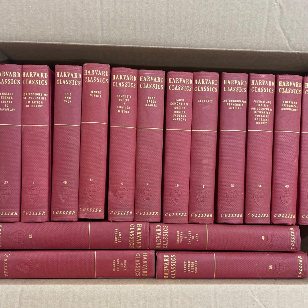 Harvard Classics Bundle 16 Books 1T1S1040 - Etsy