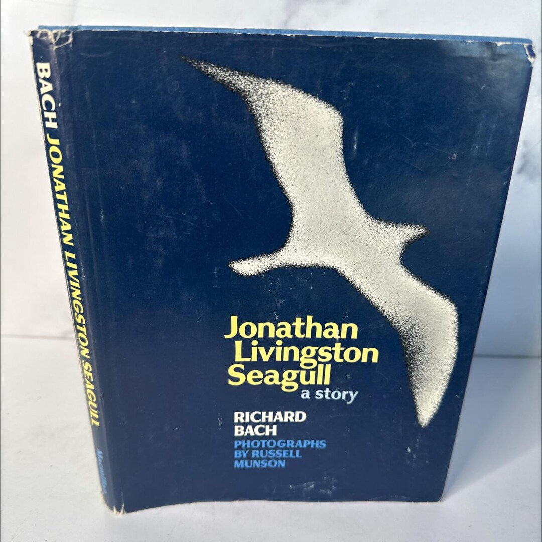Jonathan Livingston Seagull Book, by Richard Bach, 1970 Leather 3R5S_45 ...