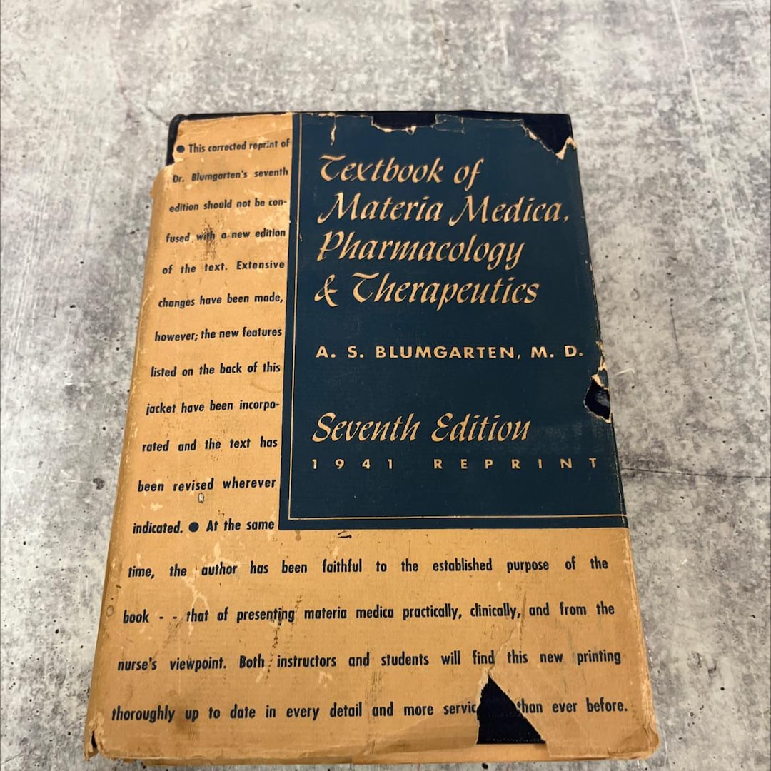Textbook of Materia Medica, Pharmacology and Therapeutics Book, by A. S ...