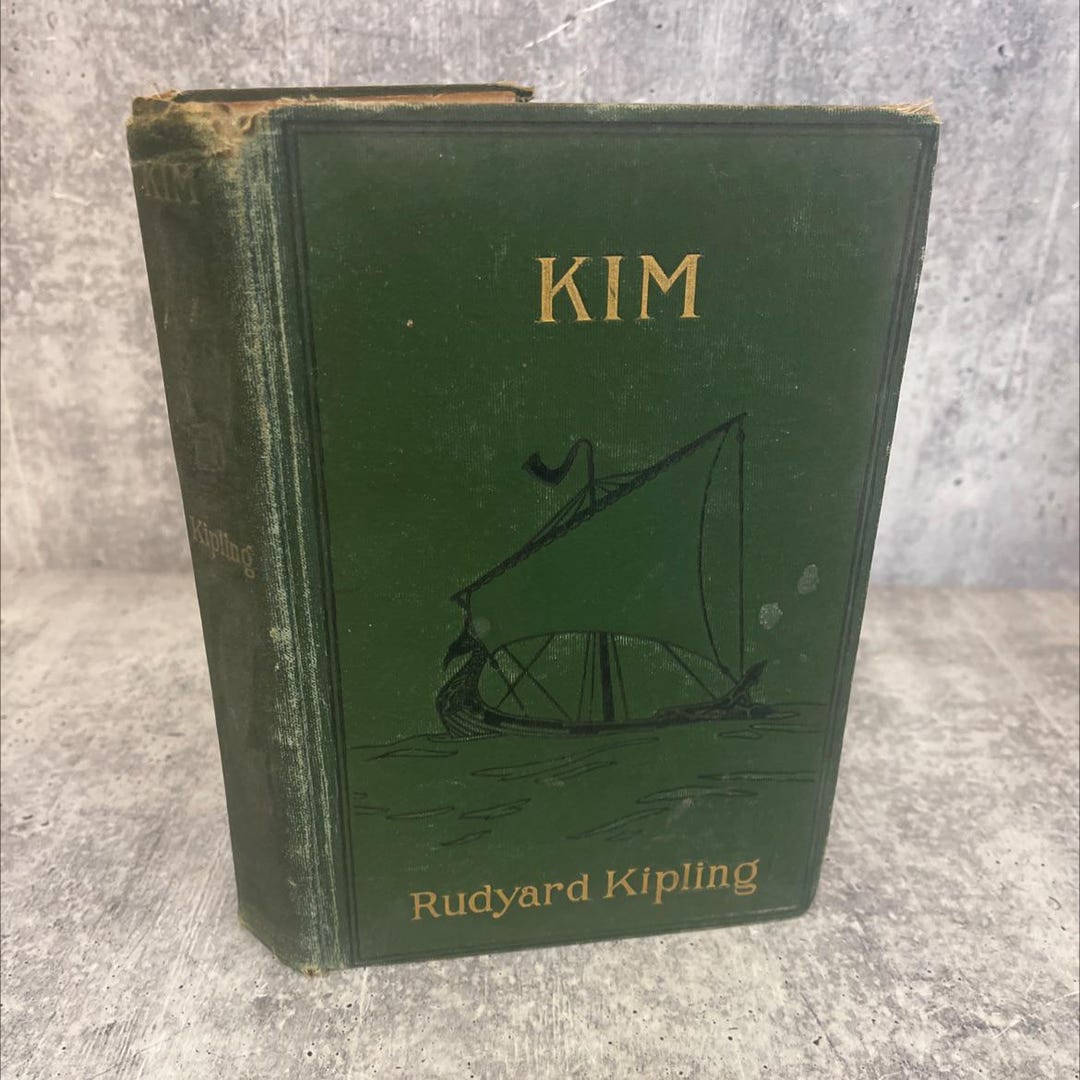 Kim Book, by Rudyard Kipling, 1901 Hardcover, Rare, Antique 4R6S_222 - Etsy