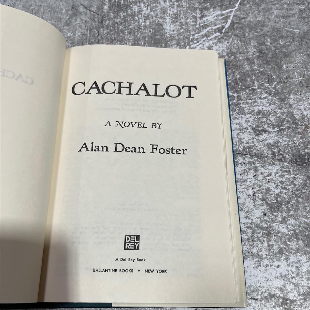 Hoad Cachalot Book, by Alan Dean Foster, 1980 Hardcover RARE-R62-B7-C ...