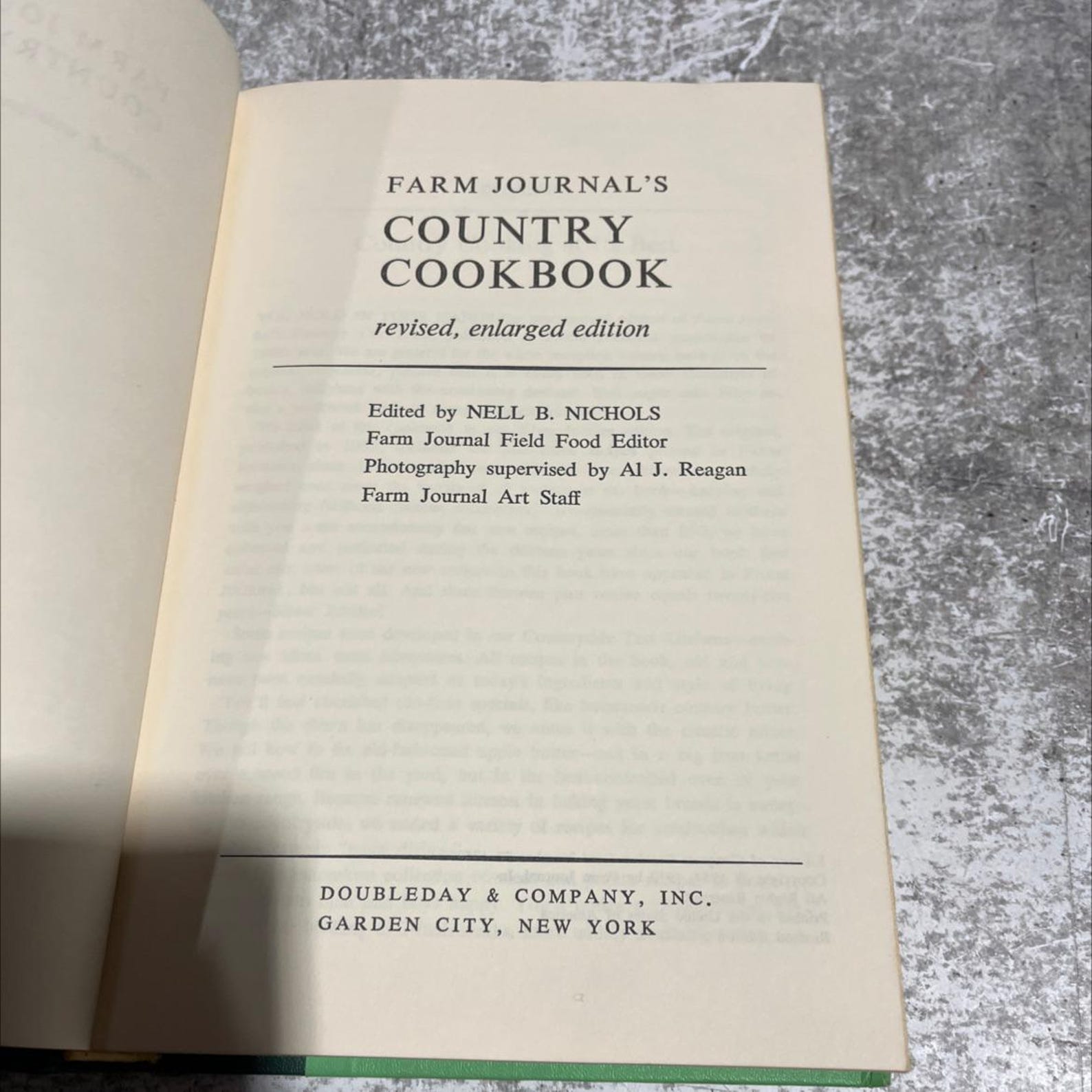 Farm Journal's Country Cookbook Book, by Nell B. Nichols, 1972 ...