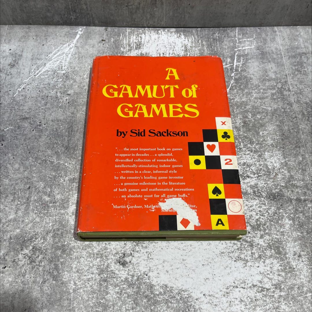 A Gamut of Games Book, by Sid Sackson, 1969 Hardcover RARE-R65-B8-J_101 ...