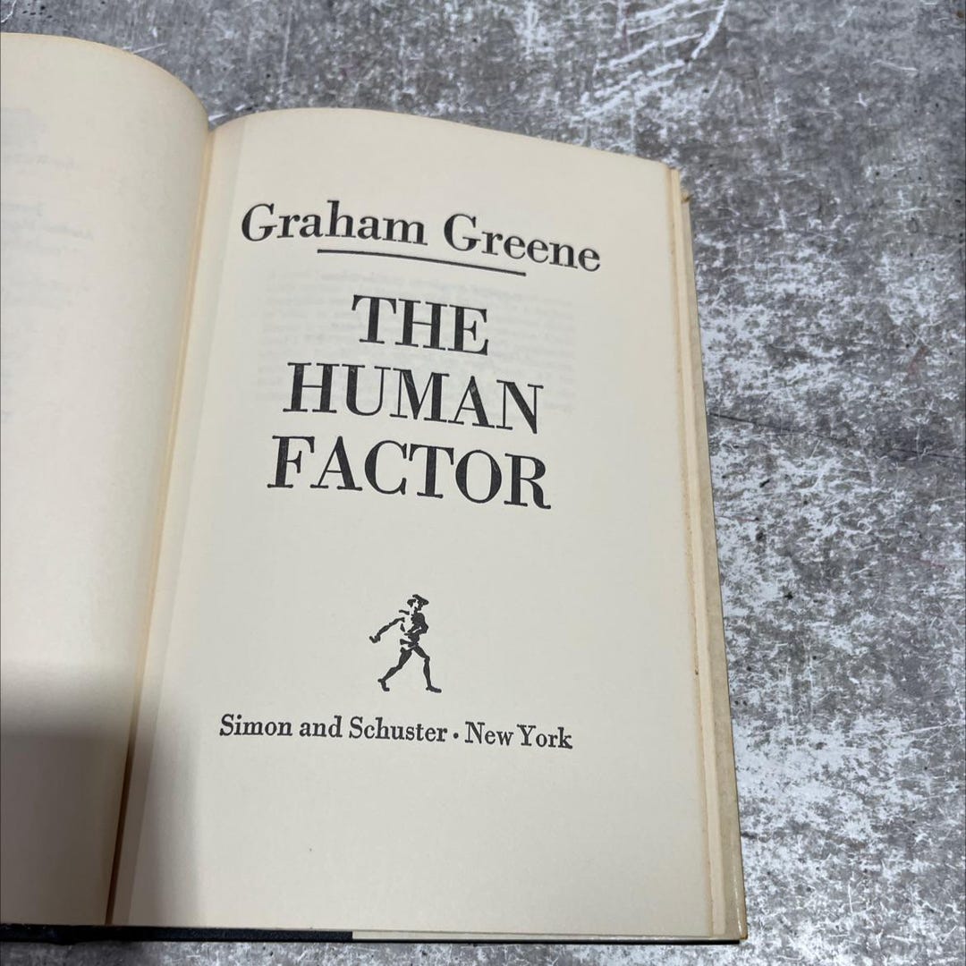 The Human Factor Book, by Graham Greene, 1978 Hardcover RARE-R63-B8-B ...