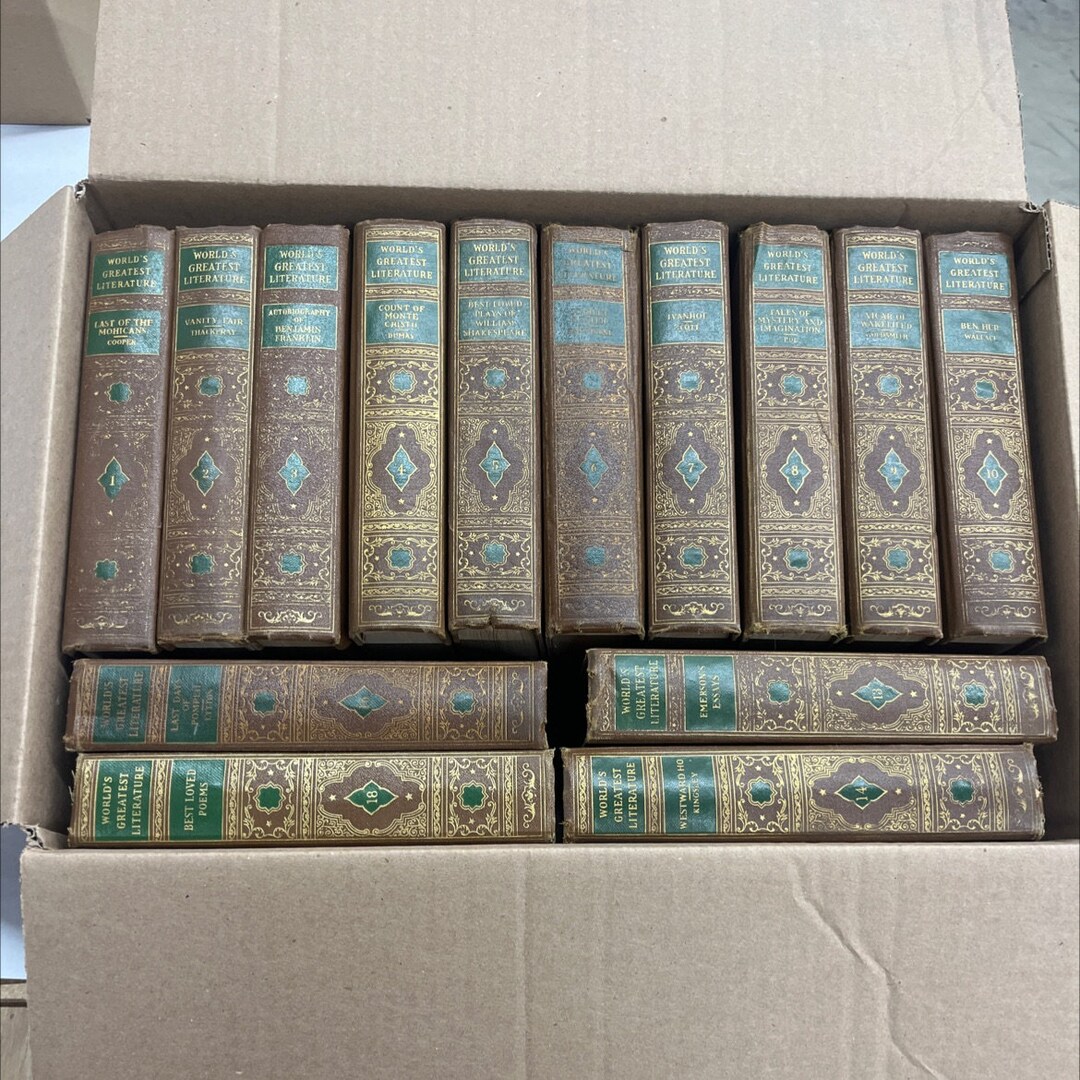 Vintage 1936 Spencer Press: Worlds Greatest Literature 14 Books ...