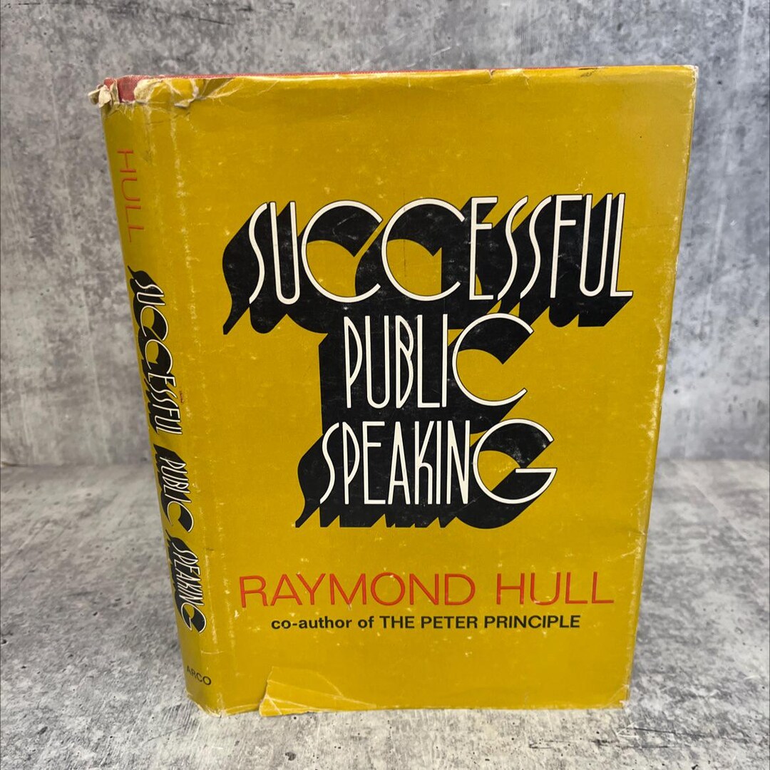 Successful Public Speaking Book, by Raymond Hull, 1974 Hardcover ...