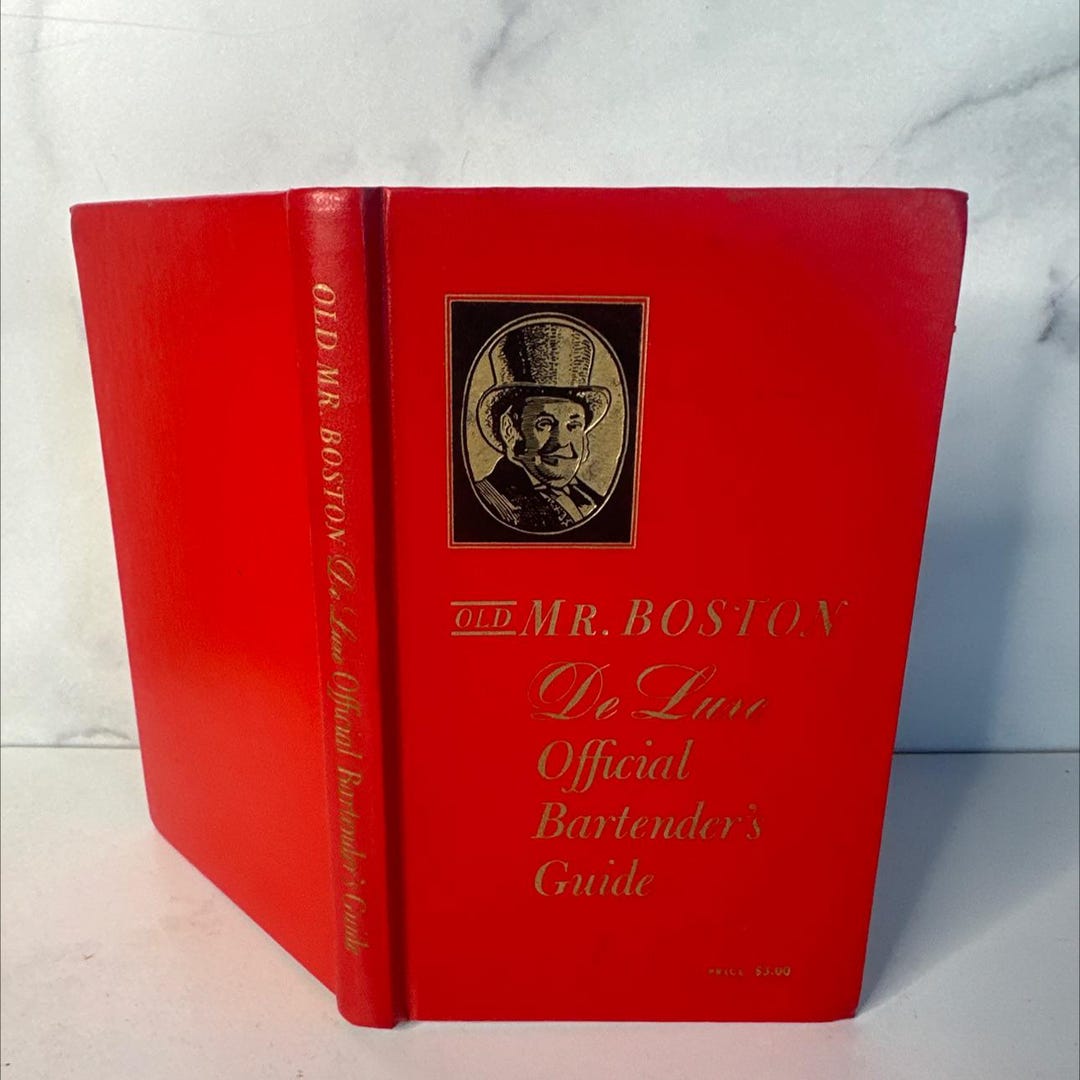 Old Mr Boston De Luxe Official Bartender's Guide Book, by Leo Cotton, 1960 Hardcover 3R5S_24 - Etsy