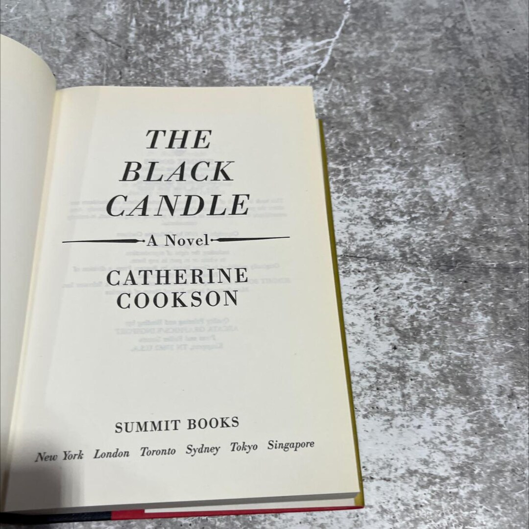 The Black Candle Book, by Catherine Cookson, 1990 Hardcover RARE-R65-B7 ...