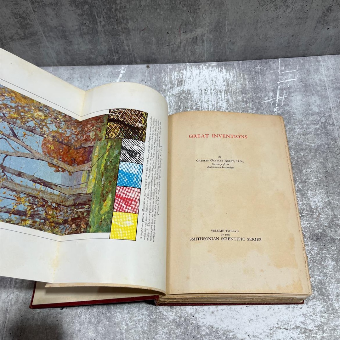 2 Great Inventions Book, by Charles Greeley Abbot, 1934 Hardcover RARE ...