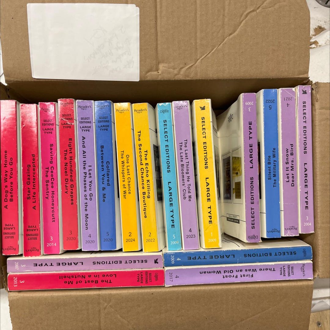 Readers Digest Large Print Two Book Editions Paperback 19 Books 2T3S4432 - Etsy