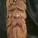 Wood Carved Wizard, Oak Leaf Wizard, Wood Sculpture - Etsy