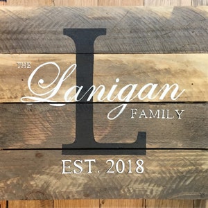 13" X 15" Personalized Family Name Signs, Custom Made to Order ...