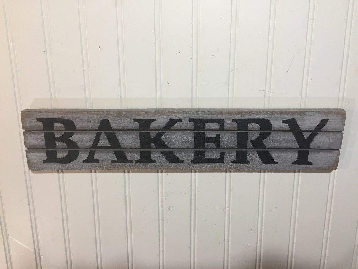 BAKERY SIGN Bakery Wooden Sign Farmhouse Style Bakery Sign - Etsy