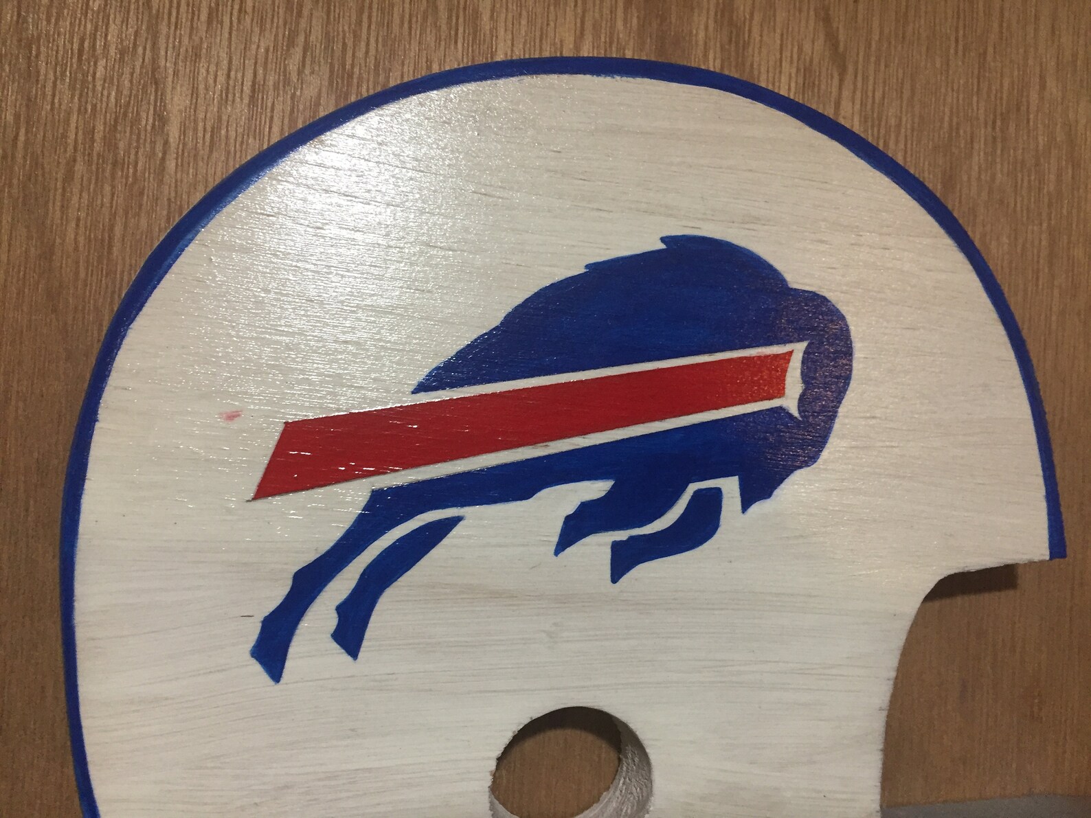Wooden Buffalo Bills Style Helmet Sign, Rustic, Wooden Sign, Hand- Cut ...