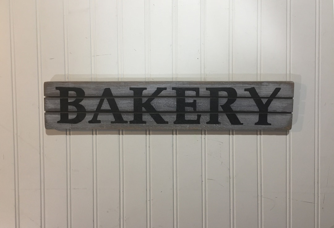 BAKERY SIGN, Bakery Wooden Sign, Farmhouse Style Bakery Sign, Pallet ...