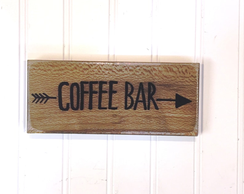 Coffee Bar, Farmhouse, Farm House, Rustic, Wood, Pallet, Sign, Hand ...