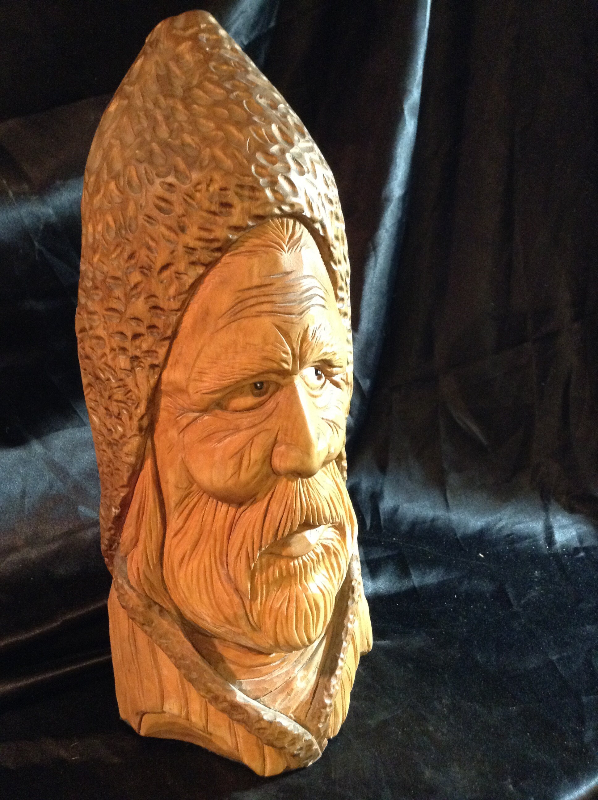Wood Carved Warrior Knight Wood Sculpture - Etsy
