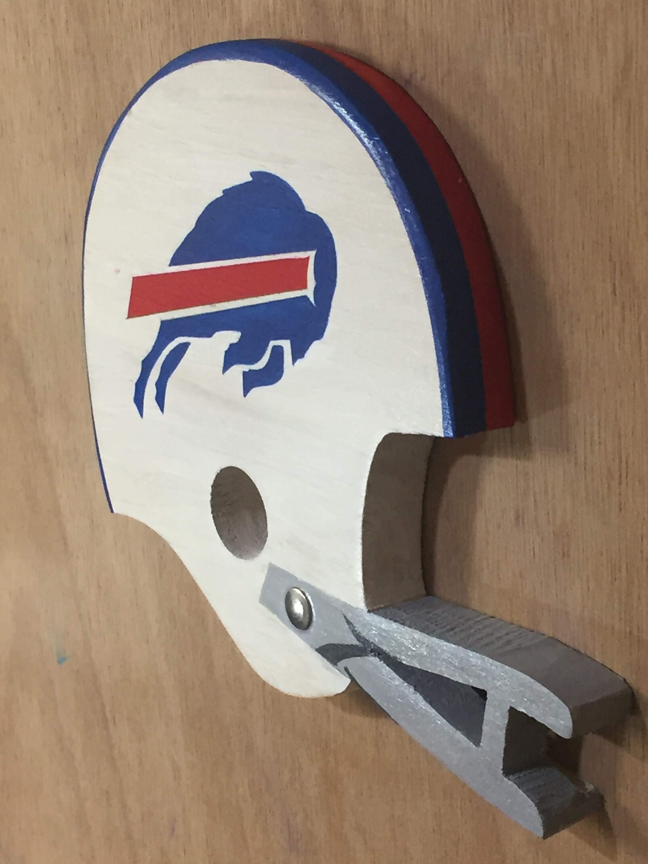 Wooden Buffalo Bills Style Helmet Sign, Rustic, Wooden Sign, Hand Cut ...