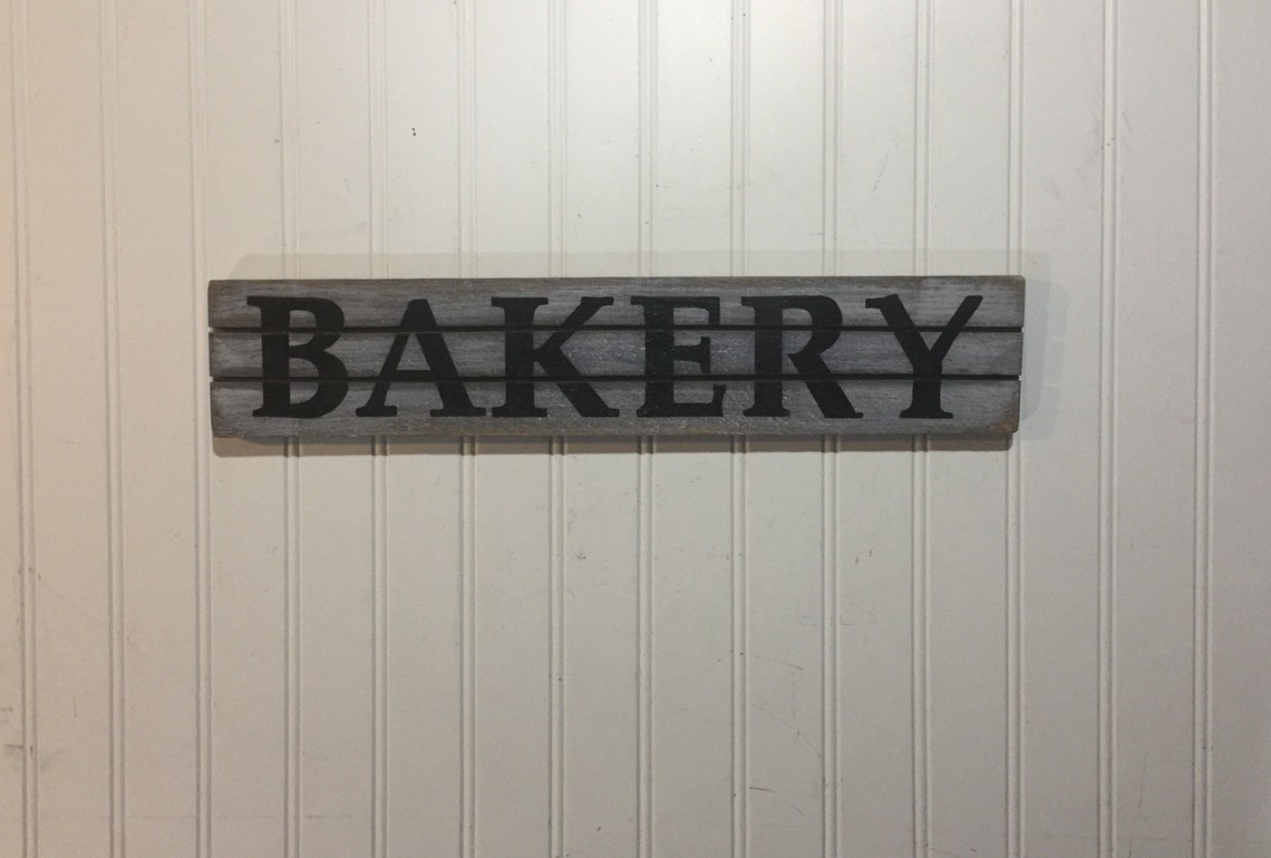 BAKERY SIGN Bakery Wooden Sign Farmhouse Style Bakery Sign - Etsy
