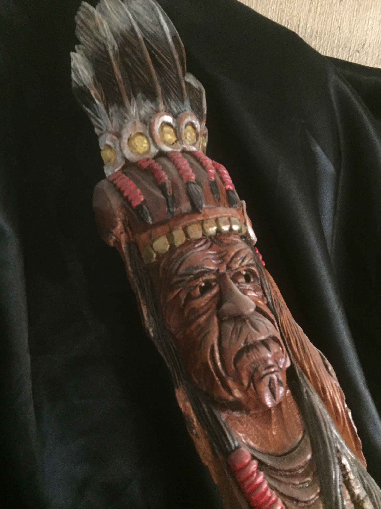 Native American Indian Wood Carving, American Indian, Bark Carving ...