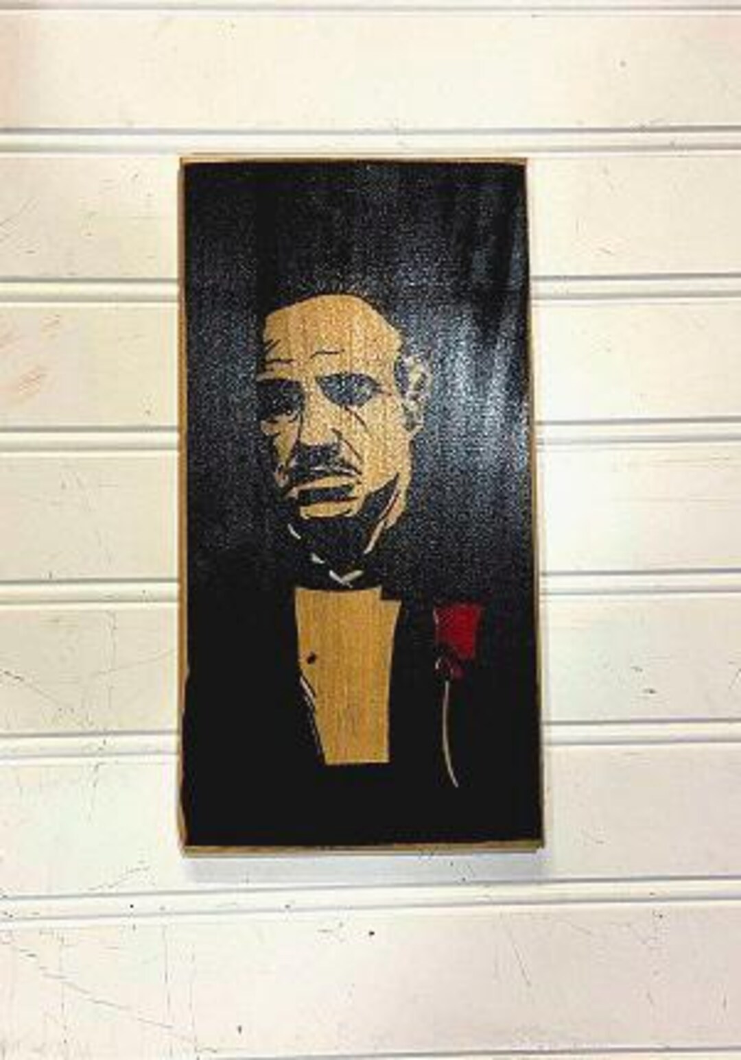 Marlon Brando as Don Vito Corleone. Wooden Sign, Rustic Wood Sign, Hand ...