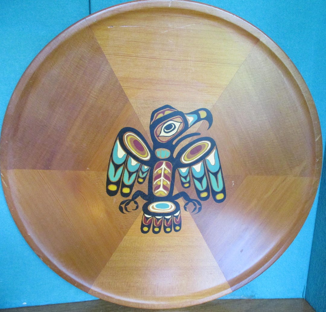 First Nations Artwork, Legend of the Eagle, Cedar Wood Plaque, Tray ...