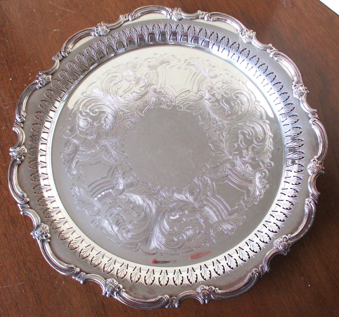 Stunning Early Art Nouveau HENRY BIRKS & SONS Rideau Plate Gadroon ...